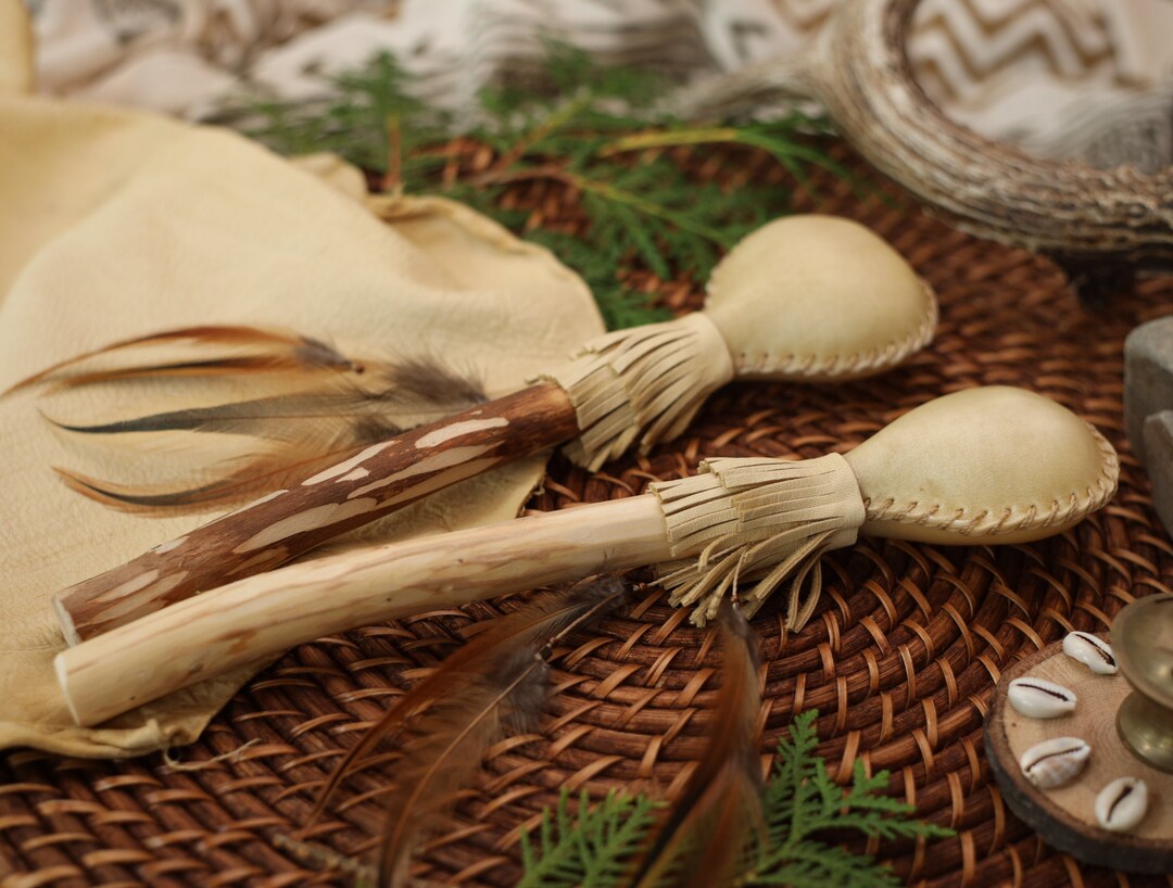 Walking With Deer .:. Spirit Rattle in Deer Rawhide//medicine Man ...