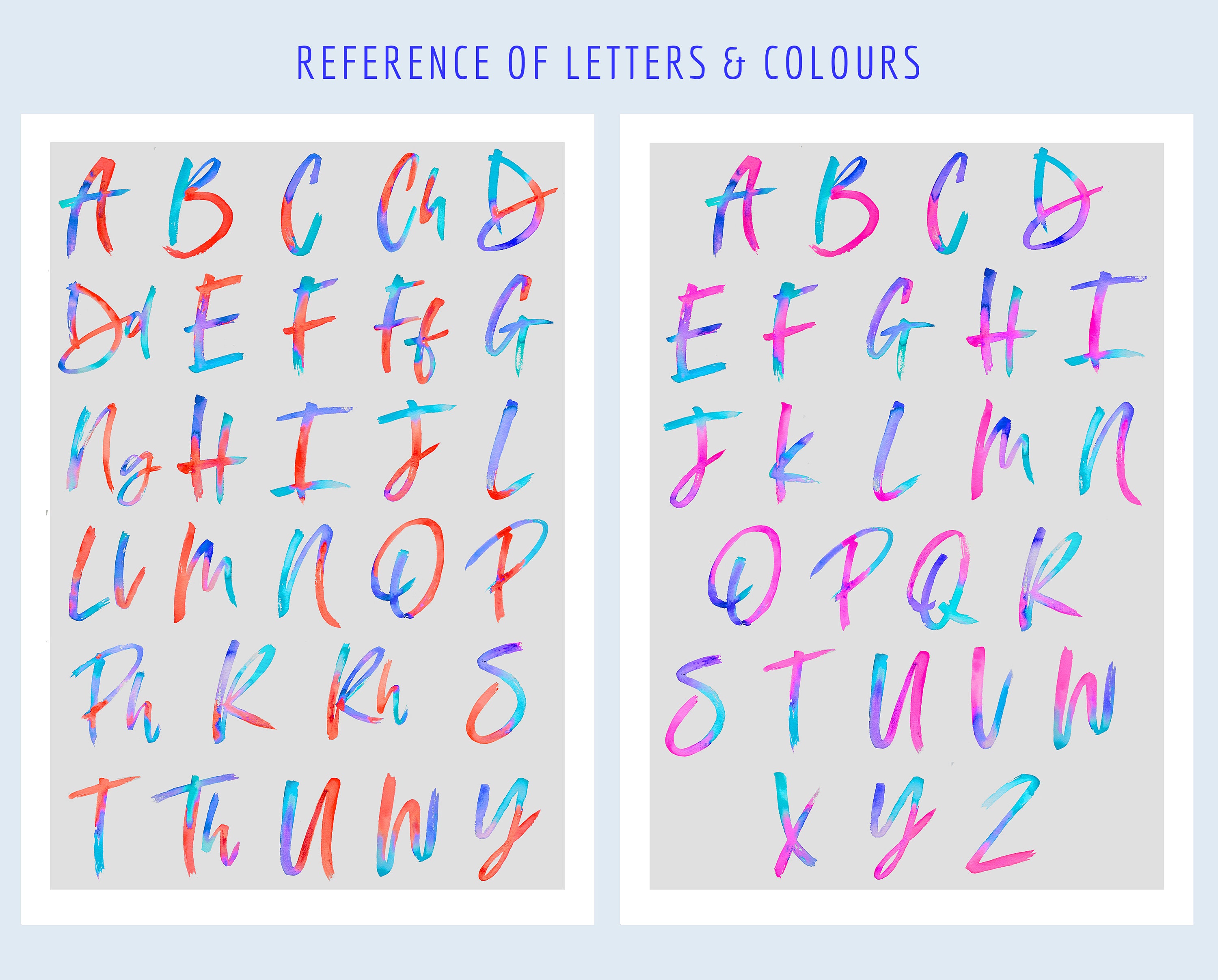 Personalised Hand Painted Custom Name / Letter Print by Niki | Etsy UK