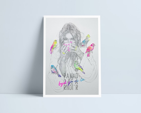 Panad / Paned O De a Rhoi'r Bod Yn Ei Le Welsh Print by - Etsy UK