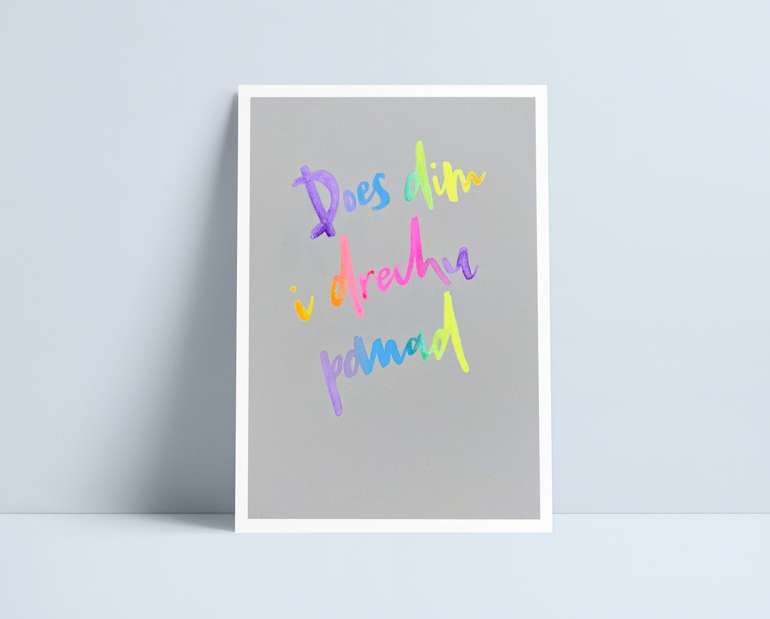 Does Dim I Drechu Panad by Niki Pilkington / Anrheg Cymraeg Dywediad ...