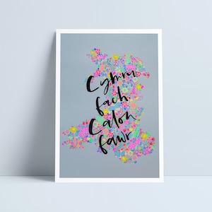 Cymru Fach, Calon Fawr Print by Niki Pilkington - Etsy UK