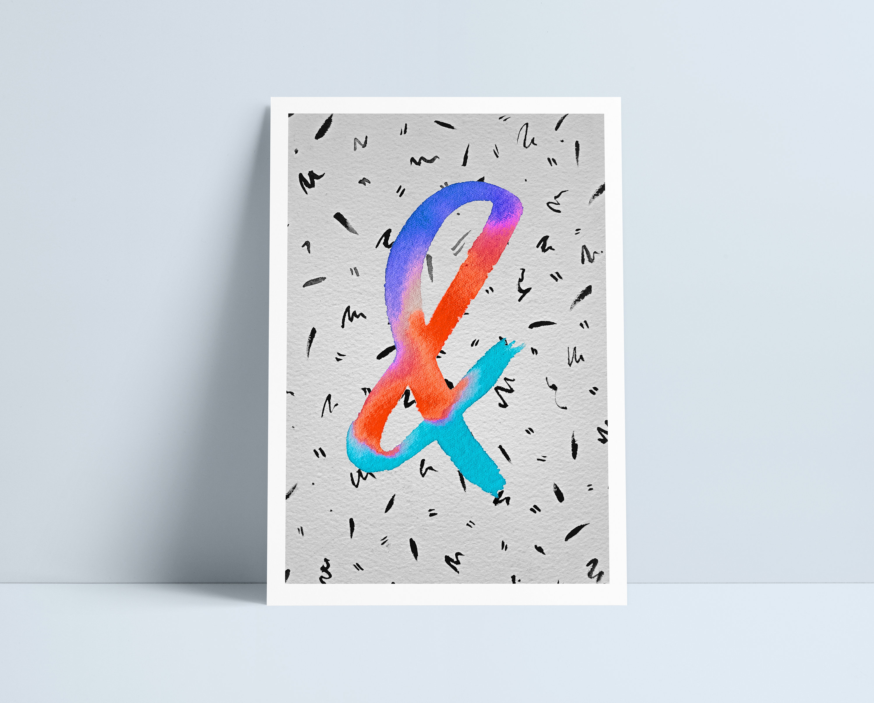 Personalised Hand Painted Custom Name / Letter Print by Niki - Etsy UK