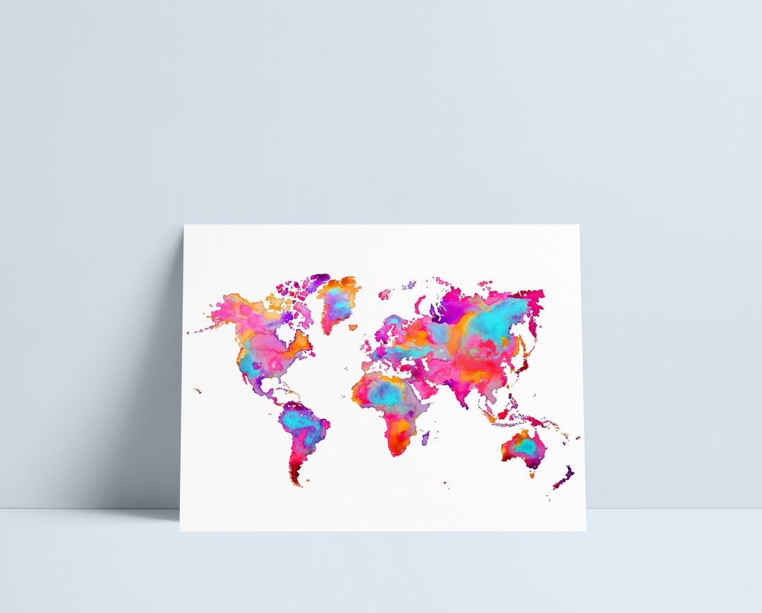 EXTRA LARGE World Map by Niki Pilkington - Etsy UK