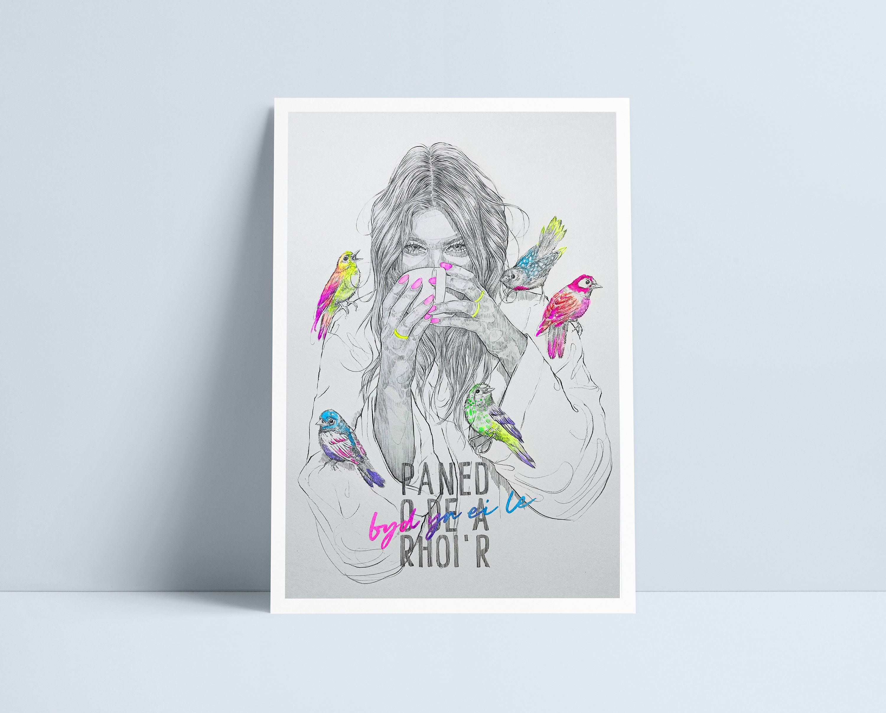 Panad / Paned O De a Rhoi'r Bod Yn Ei Le Welsh Print by - Etsy UK