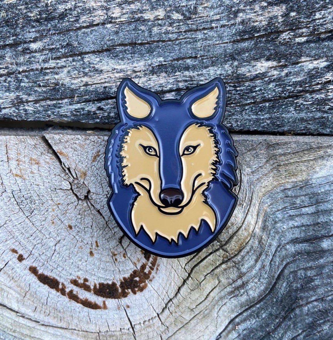 Wolf and I Enamel Pin - Etsy