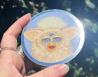 Biblically Accurate Angel Furby Sticker Waterproof Vinyl Sticker Angel ...