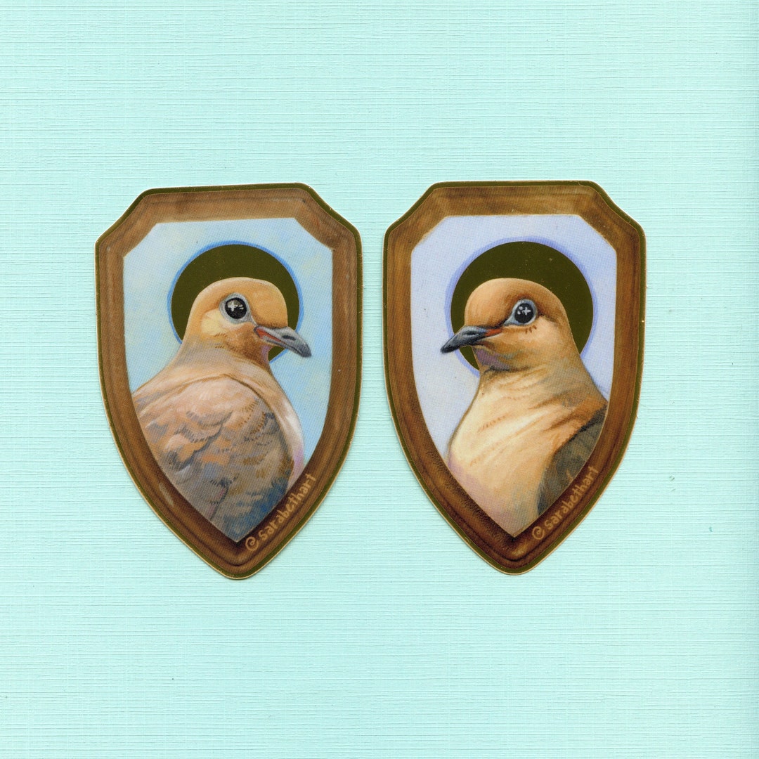 Saint Dove Stickers | Saints of the Backyard | Dove Painting | Dove ...