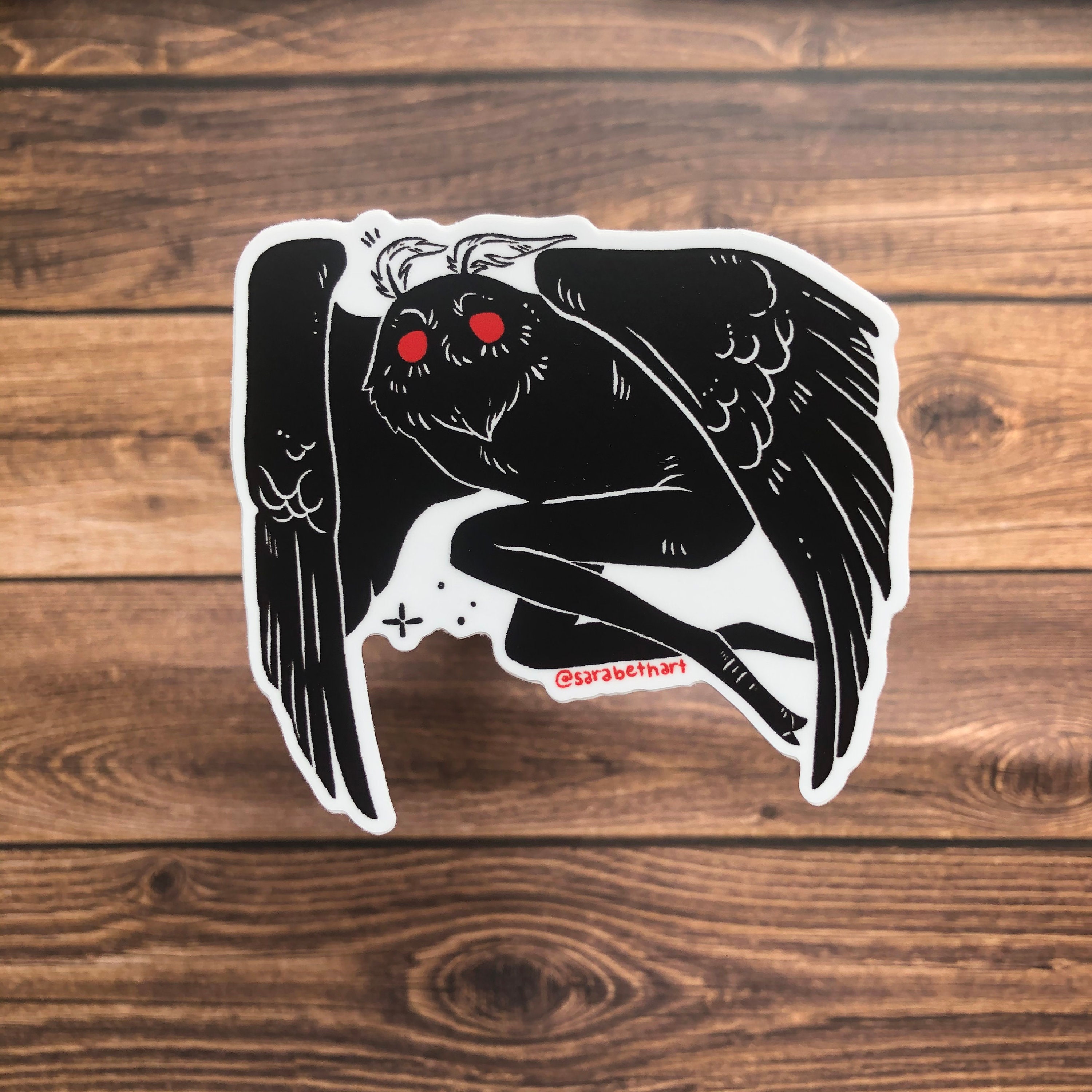 Holographic Mothman sticker holographic sticker mothman | Etsy