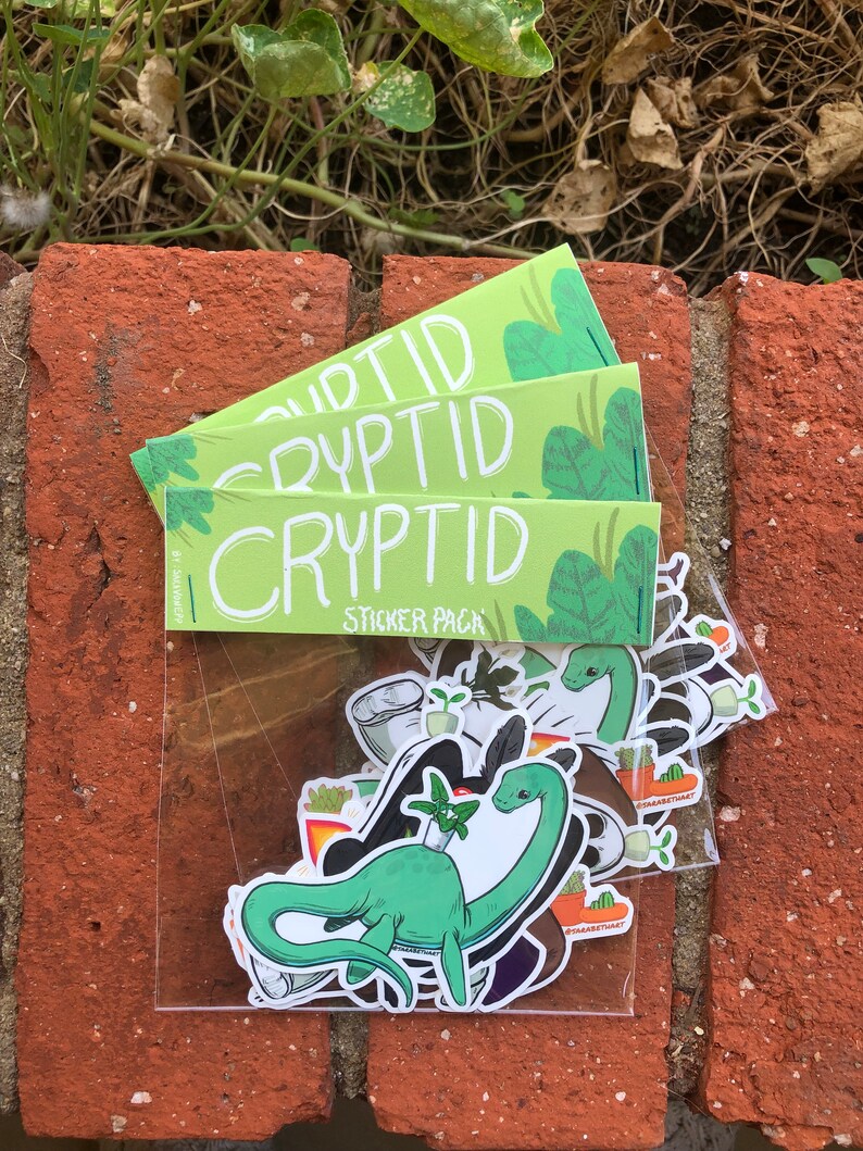 Cryptid and Plant Buddy Stickers or Pack Lochnes Monster - Etsy