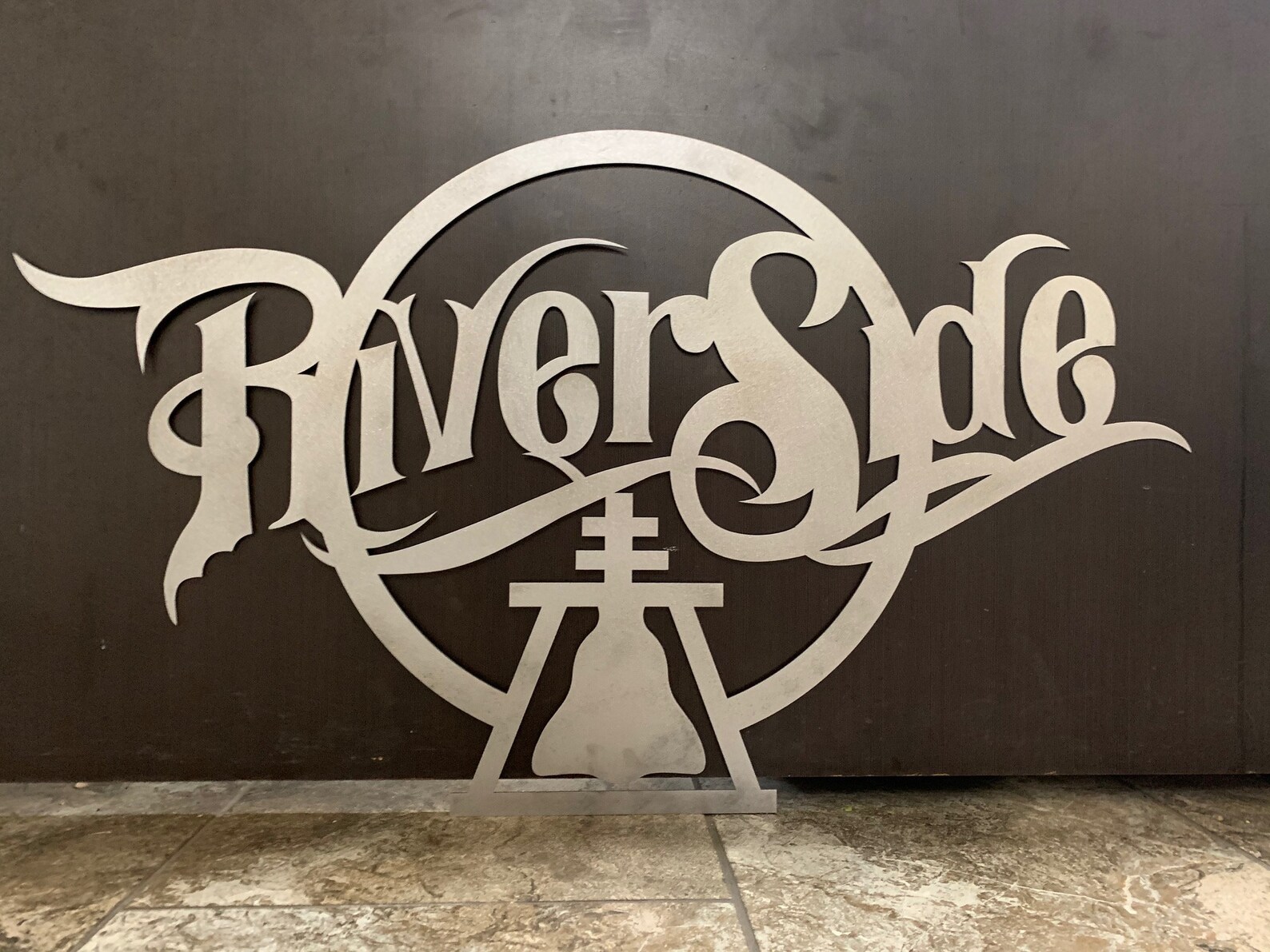 Riverside Sign With Raincross - Etsy