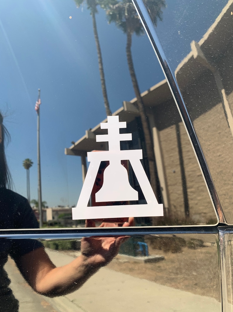 Riverside Raincross Decal - Etsy