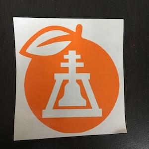 Riverside Orange Raincross Decal - Etsy