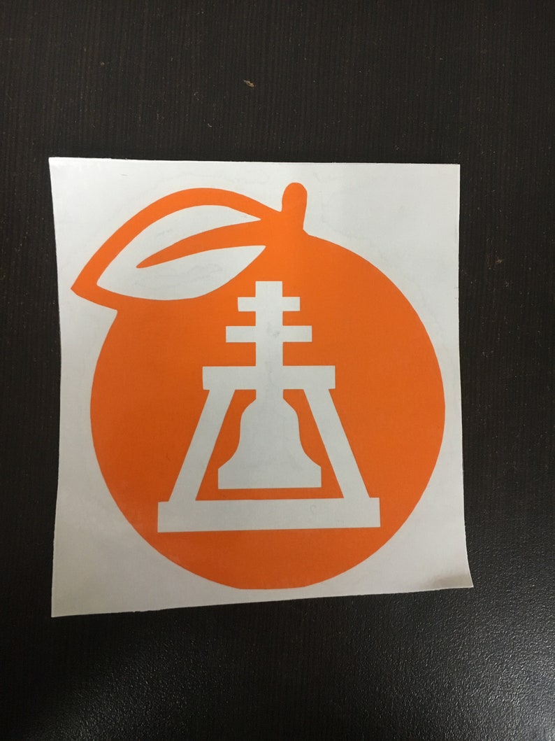 Riverside Orange Raincross Decal - Etsy.de