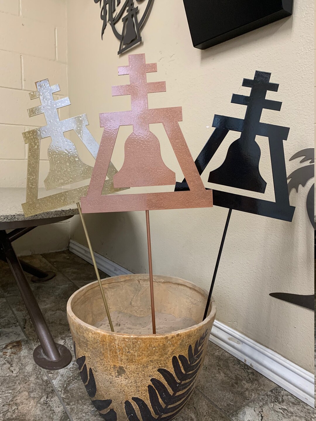 Riverside Raincross Yard Stake Riverside Bell - Etsy