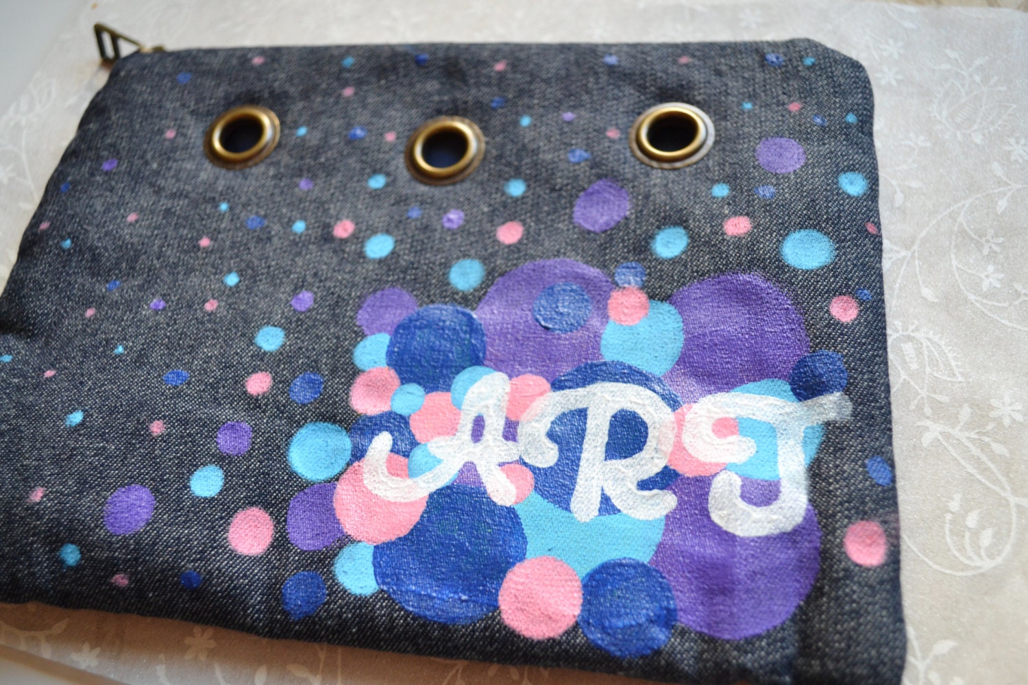 Pencil Case, Pen Case, Makeup Case, Pencil Bag, Makeup Bag, Painted ...