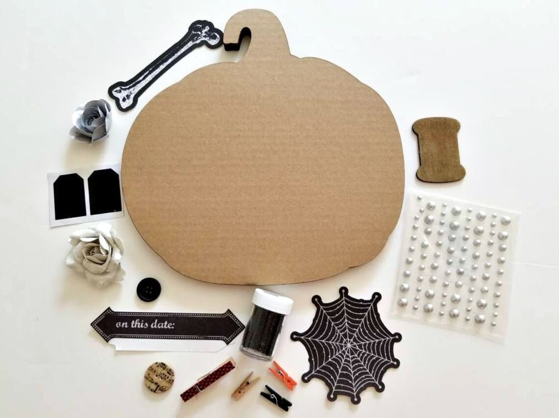 Halloween Craft Kit, Pumpkin Craft, Fall Craft Kit, Halloween Pumpkin ...