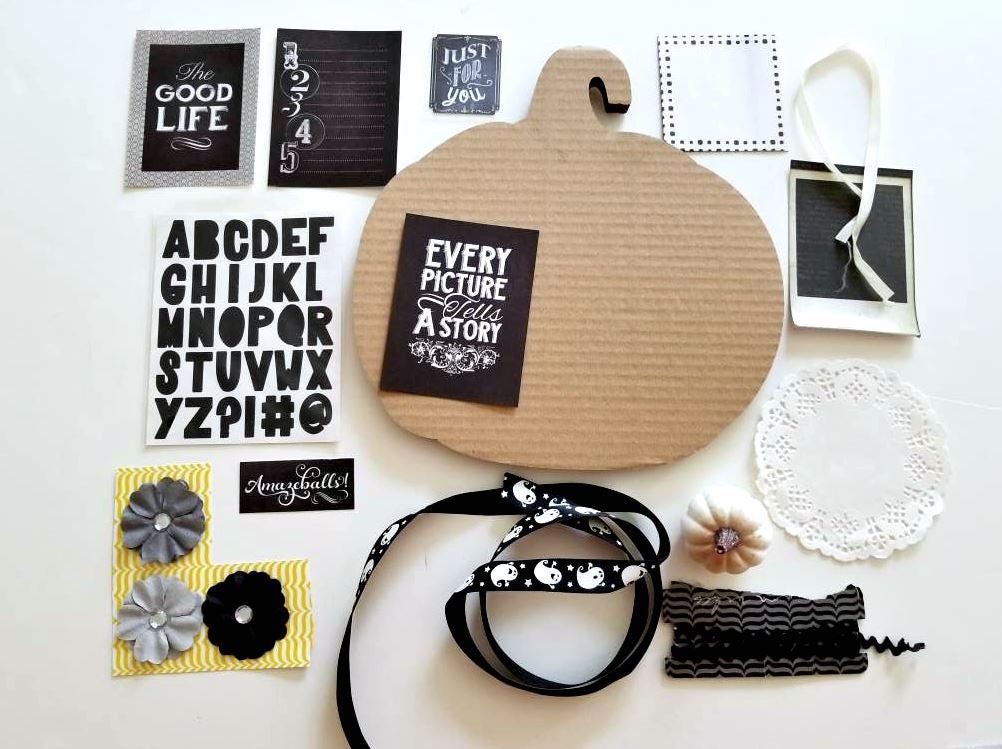 Halloween Craft Kit, Pumpkin Craft, Fall Craft Kit, Halloween Pumpkin ...