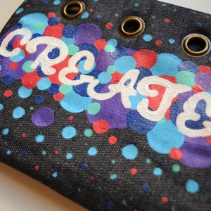 Pencil Case, Art Case, Pen Case, Painted Pencil Case, Abstract Pencil ...