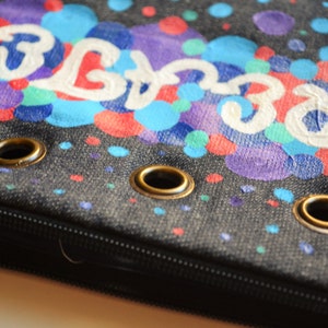 Pencil Case, Art Case, Pen Case, Painted Pencil Case, Abstract Pencil ...