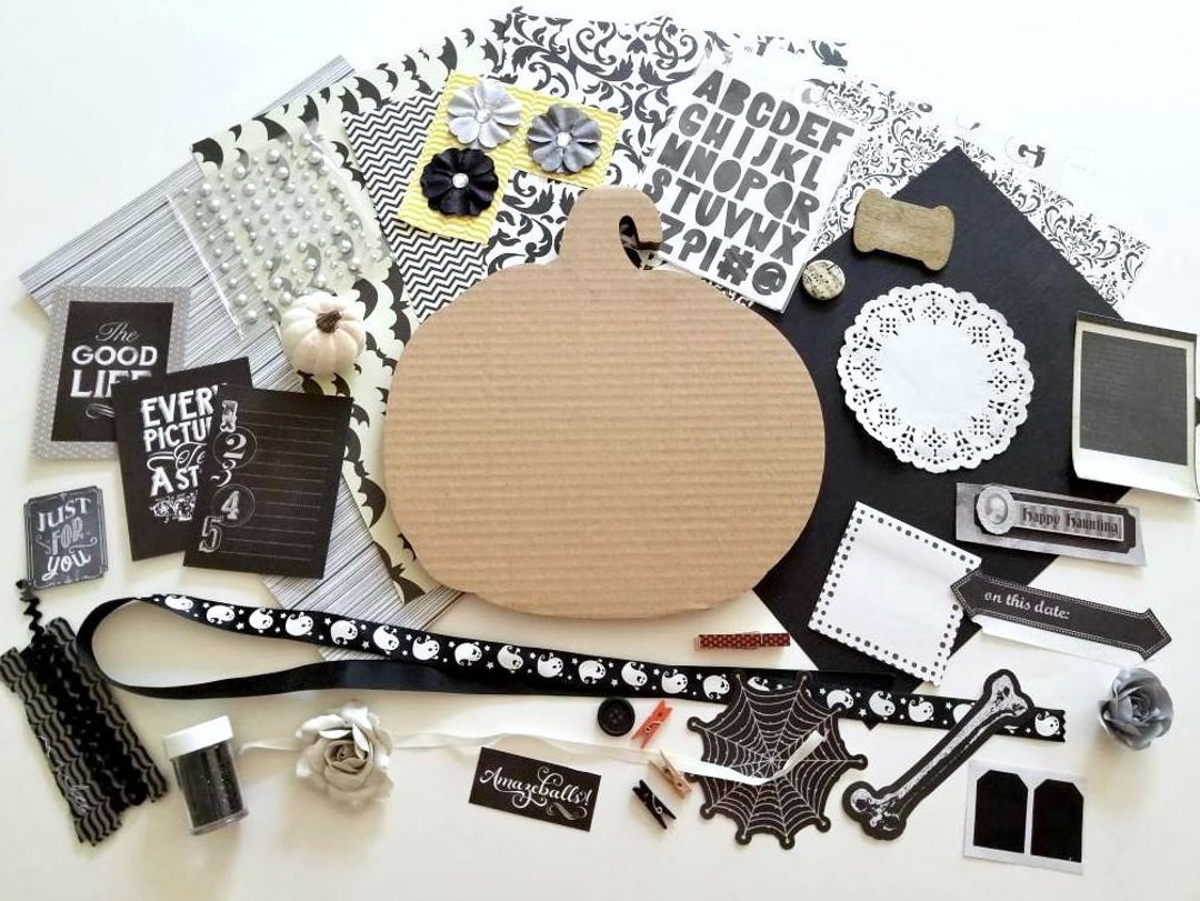 Halloween Craft Kit, Pumpkin Craft, Fall Craft Kit, Halloween Pumpkin ...