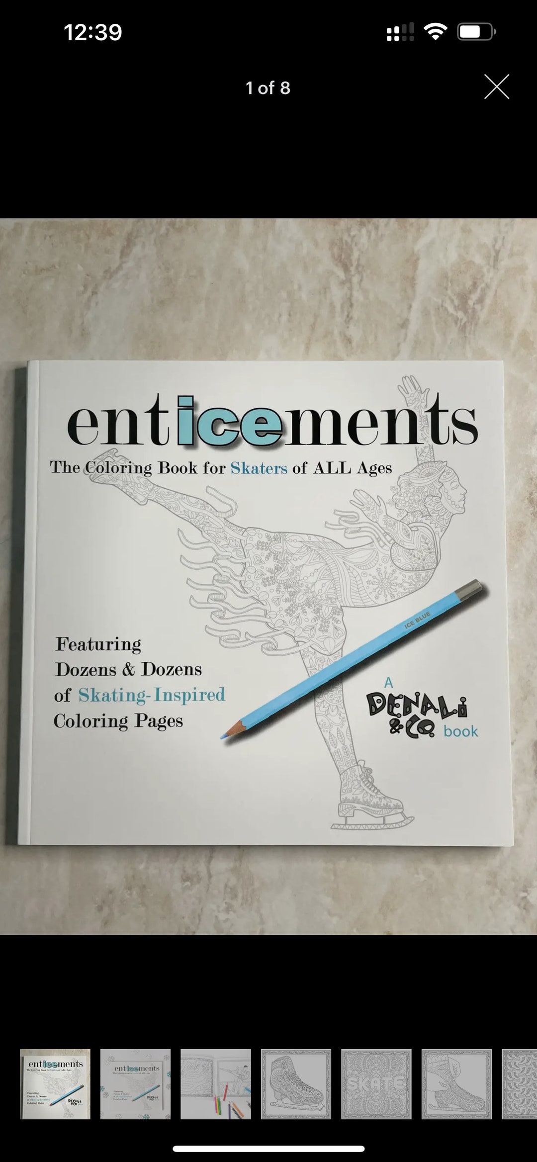 Enticements Figure Skating Coloring Book - Etsy