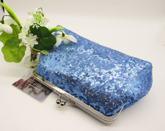 Vintage Jessica Mcclintock Golden Paillettes Sequins Prom Purse, Golden ...