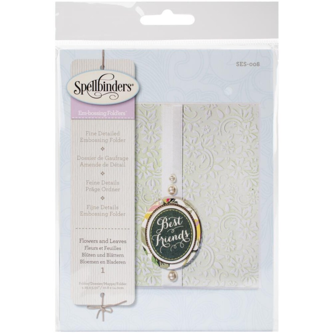 Spellbinders Embossing Folder Small - Flowers and Leaves - Etsy