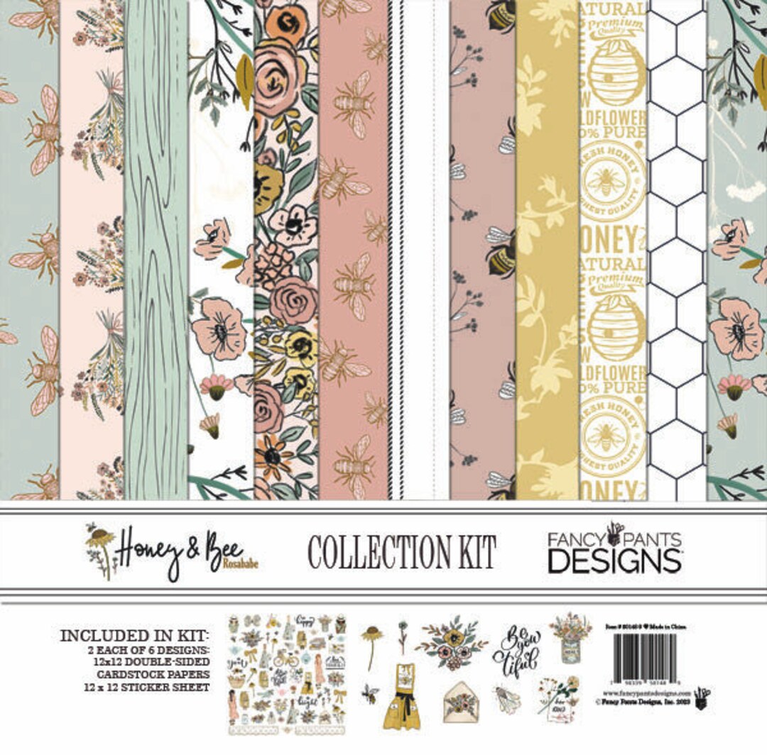 Fancy Pants Designs - 12x12 Collection Kit - Honey & Bee Collection - Etsy
