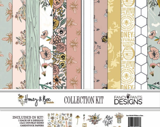 Fancy Pants Designs - 12x12 Collection Kit - Honey & Bee Collection - Etsy