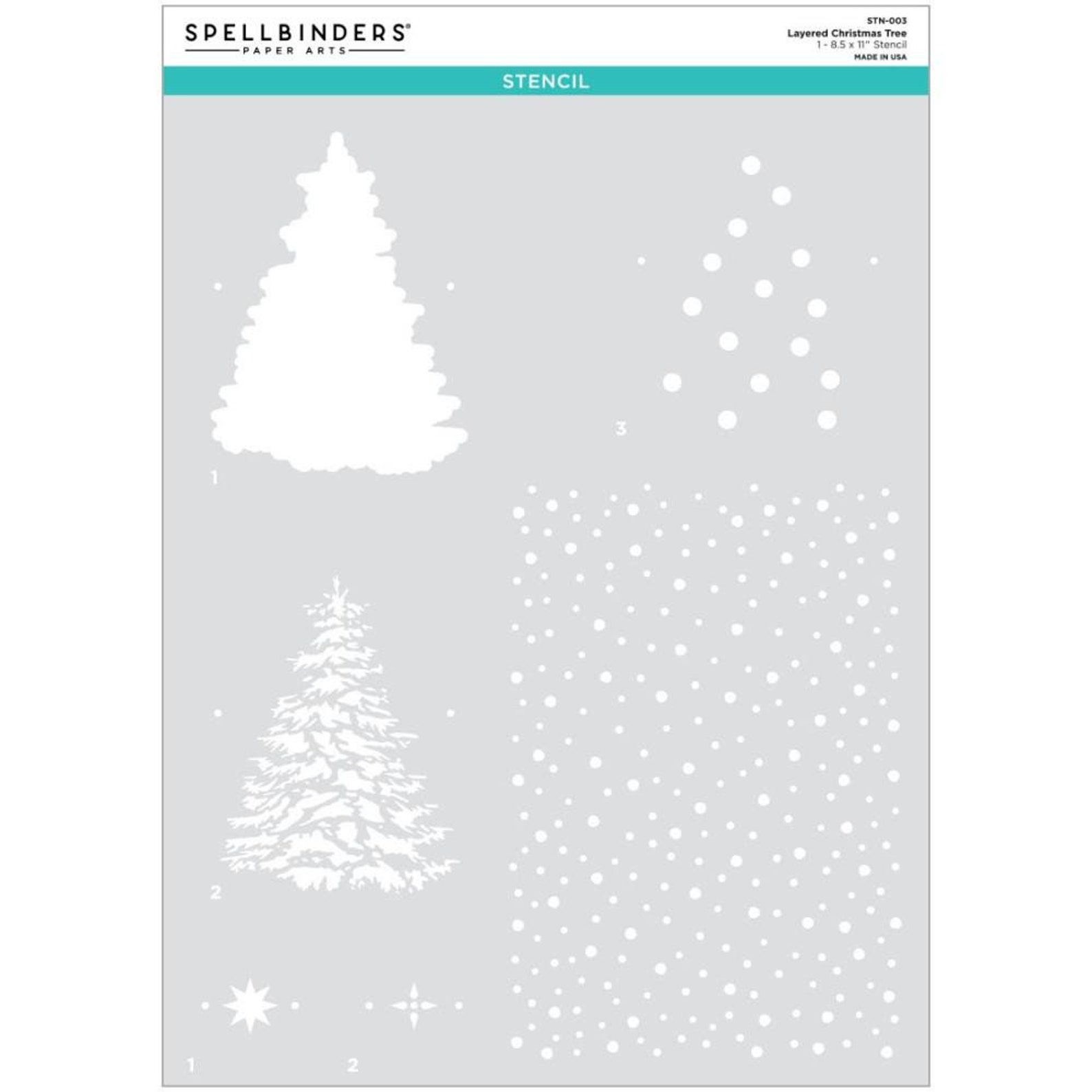 Spellbinders - Stencil - Layered Christmas Tree - Etsy