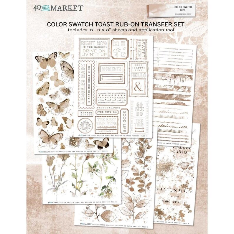49 and Market - Toast 6x8 Rubons - Color Swatch Essentials - Etsy