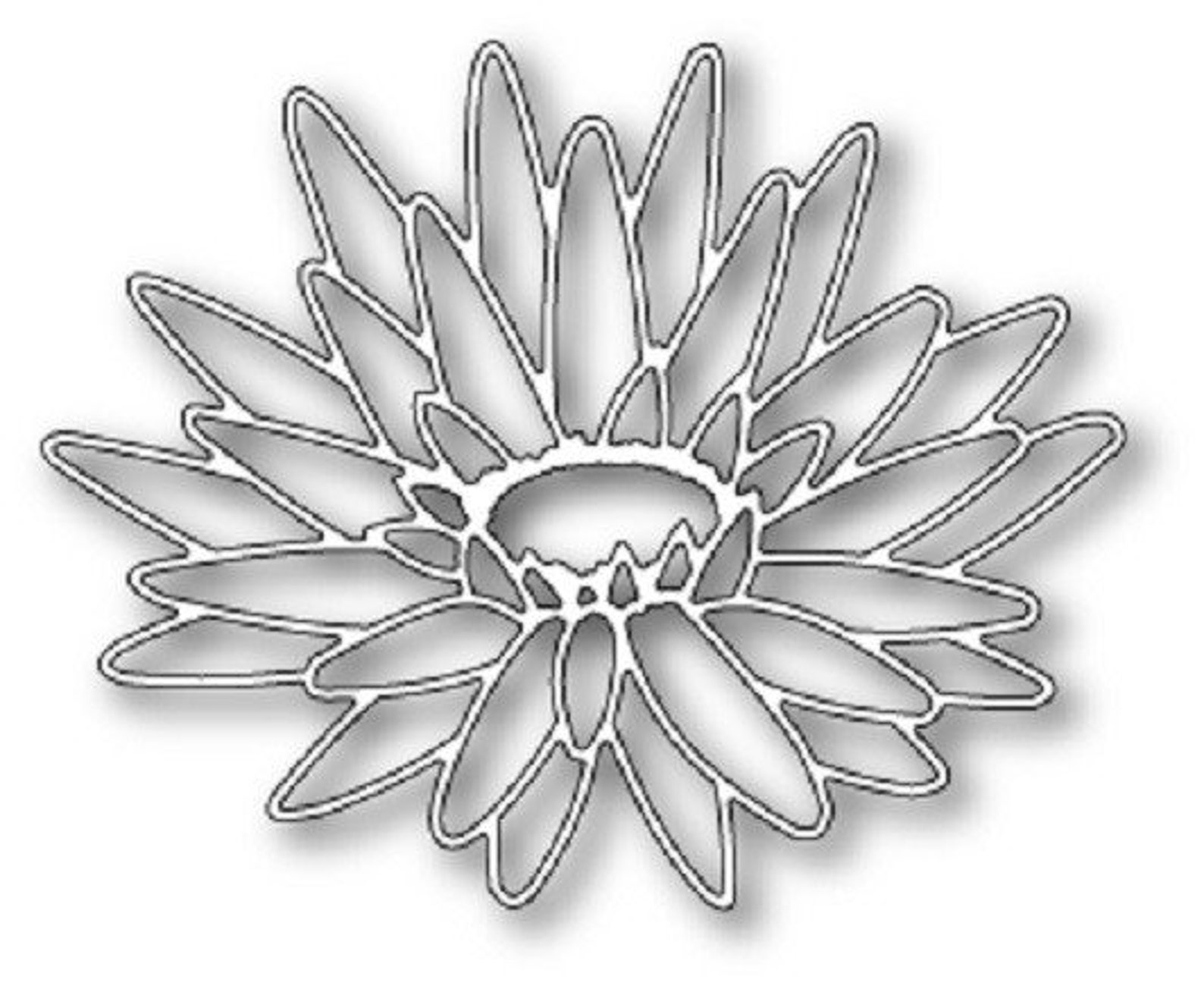 Memory Box Die - Blooming Lotus Outline - Etsy