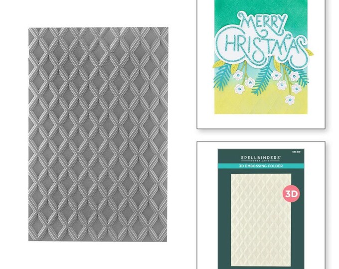 Spellbinders 3D Embossing Folder - Dimensional Diamonds - Etsy