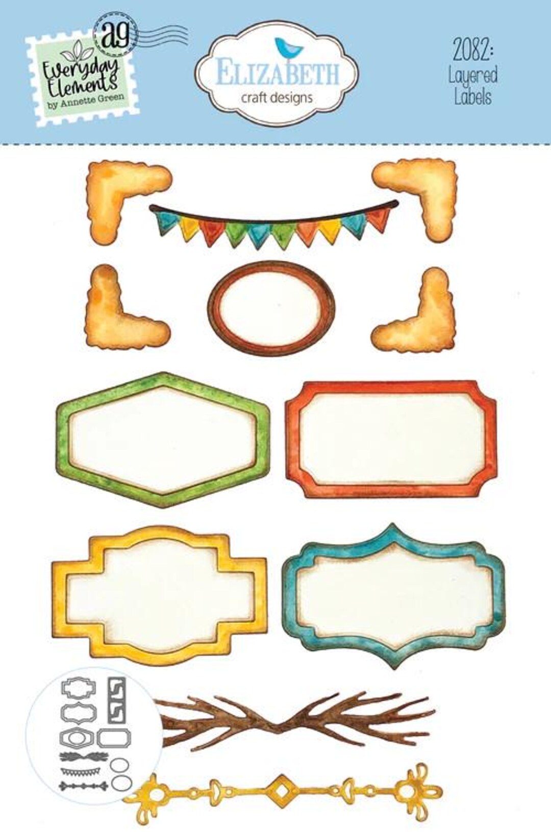 Elizabeth Craft Designs - Layered Labels - Craft Die - Etsy