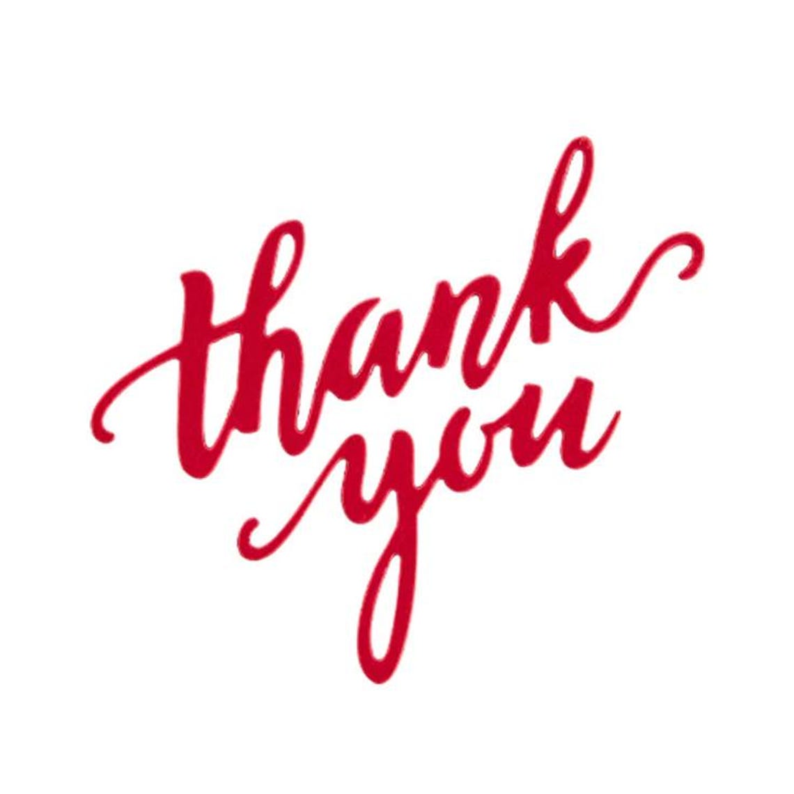 Spellbinders- Scripted Thank You Etched Dies - Etsy