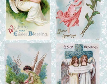 Decoupage Queen EASTER ANGELS A4 Rice Paper Dqrp0429 - Etsy