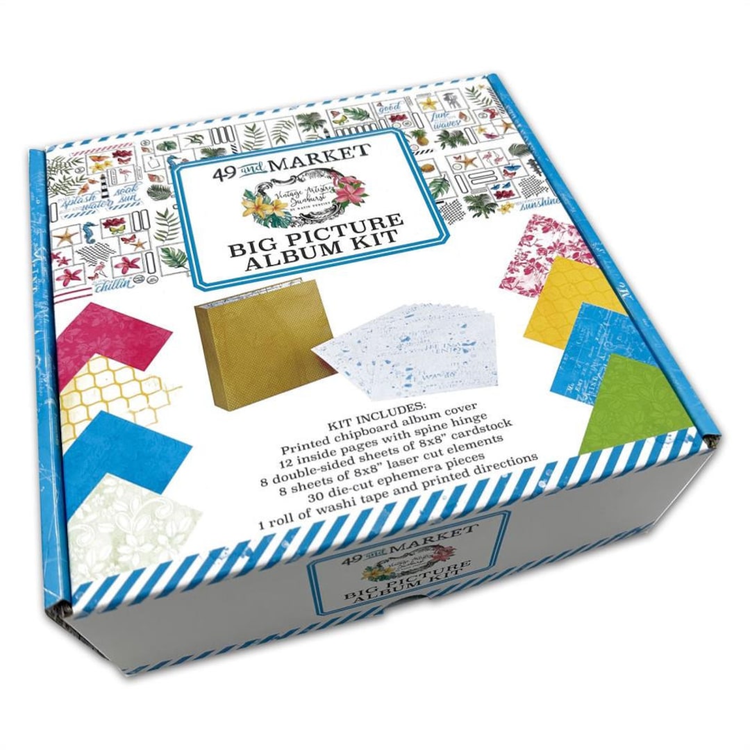 49 and Market - Vintage Artistry Sunburst Big Picture Album Kit - Etsy