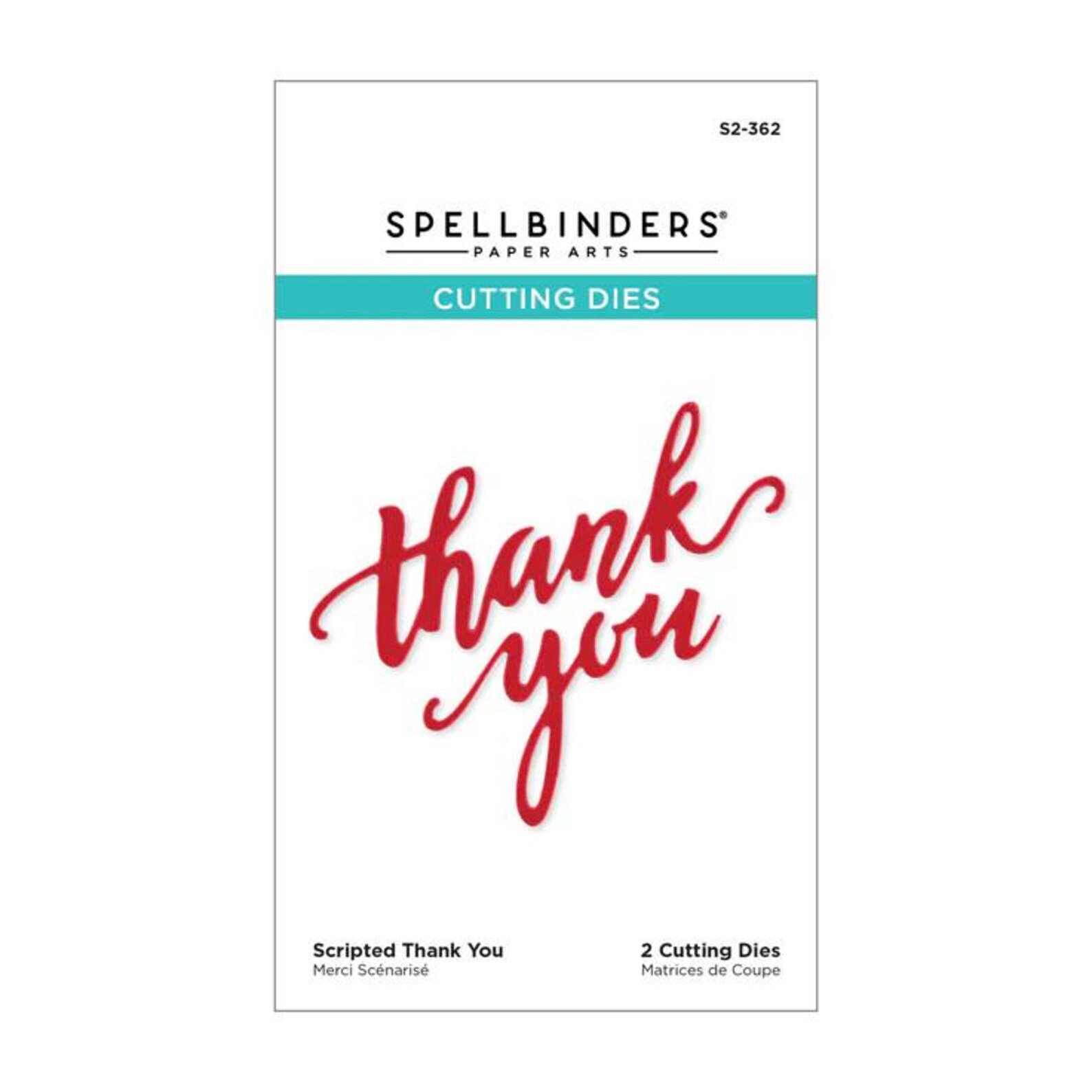 Spellbinders- Scripted Thank You Etched Dies - Etsy