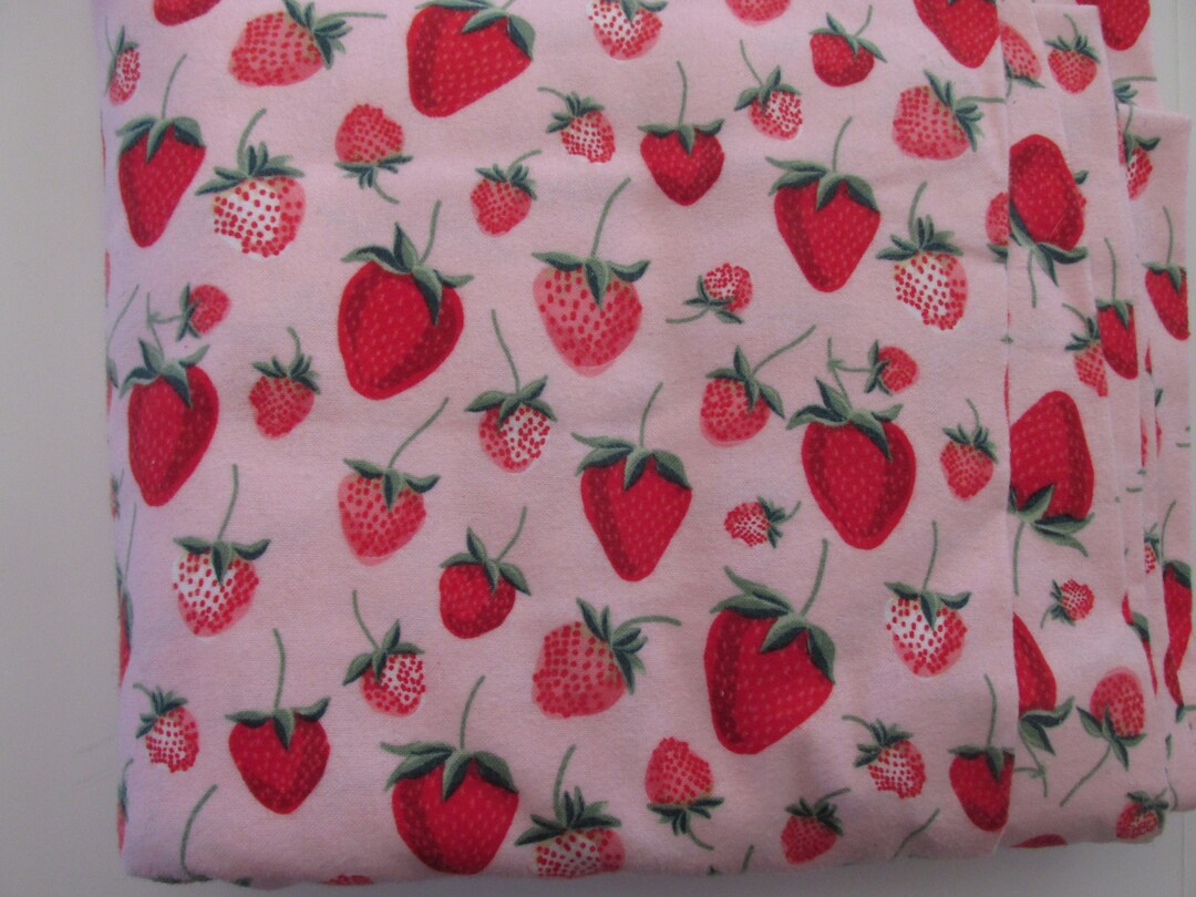 Extra-large Receiving Blanket - Strawberries Patch - Sweet Berry - Pink ...