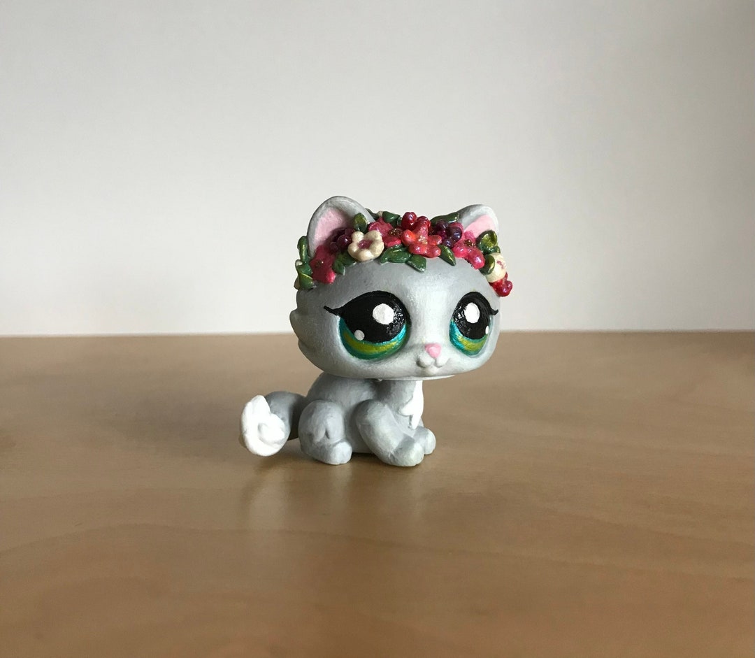 Littlest Pet Shop Custom Cat,hand Painted LPS,OOAK Lps,repaint Littlest ...