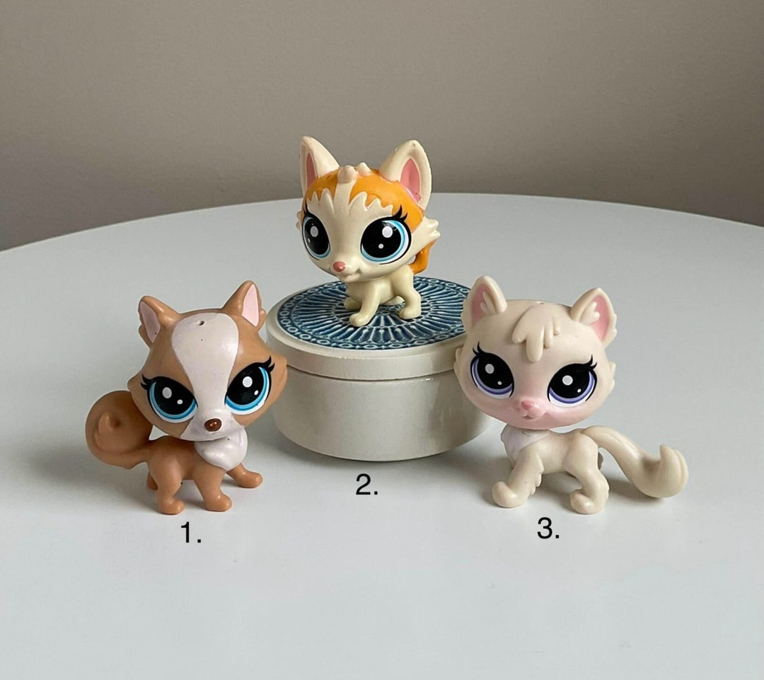 Littlest Pet Shop Paw Print Scan Pets,dog #4013,cats #67,and #250 Sunny ...