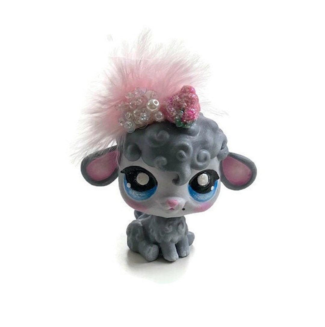 Littlest Pet Shop Custom Lamb,hand Painted Marie Antoinette LPS Lamb ...