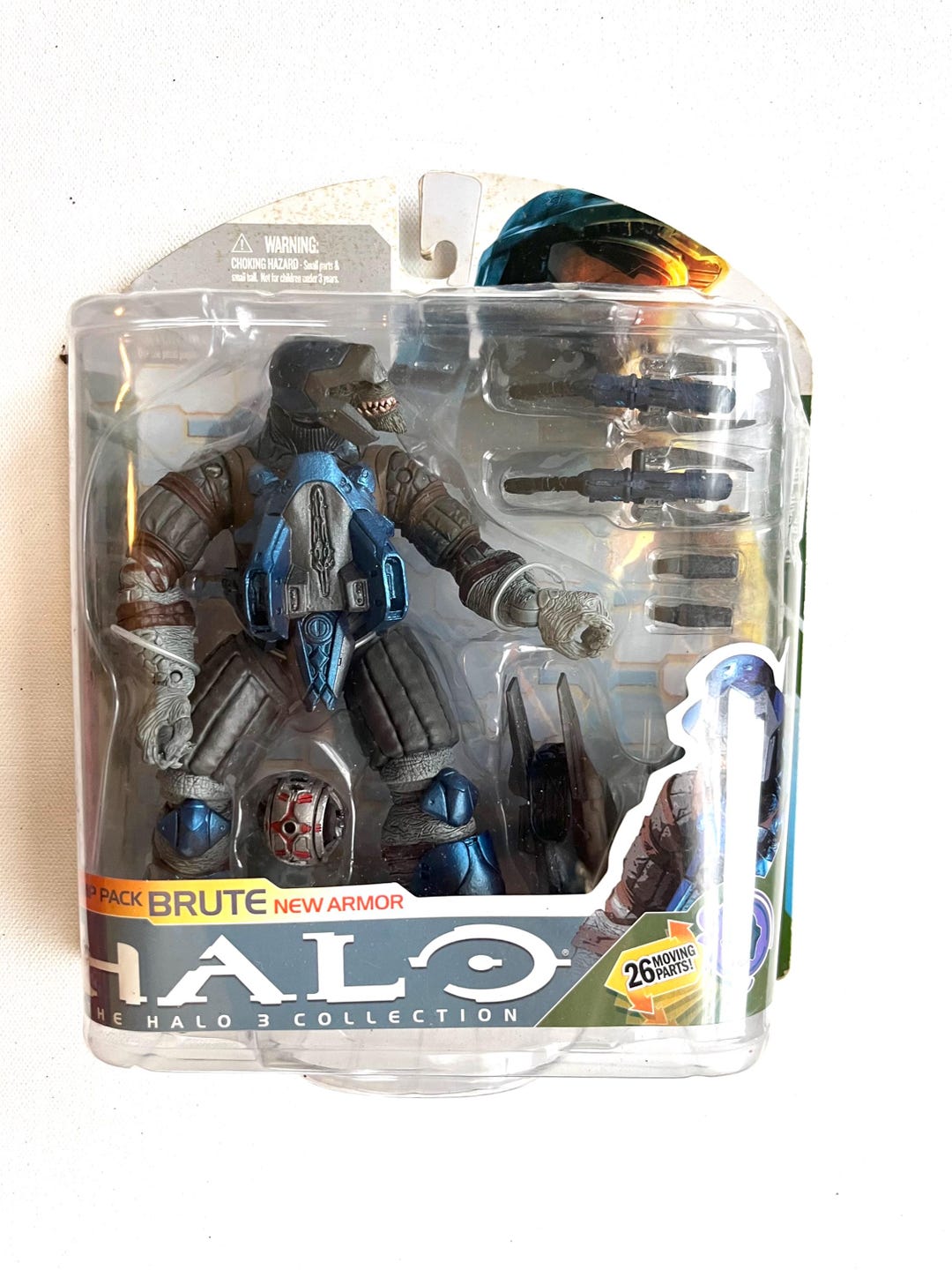 Halo 3 Action Figure, 2000s, Jump Pack Brute New Armor, Mcfarlane Toys ...