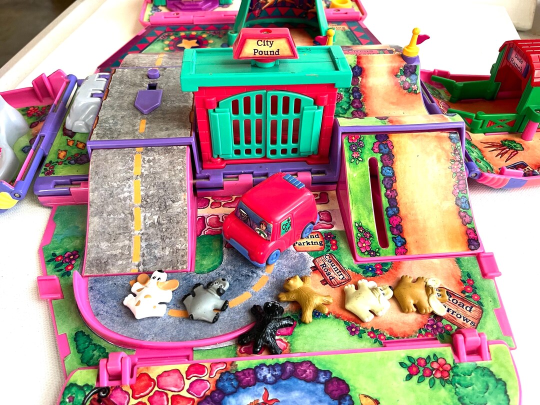 Pound Puppies Van Bus Circus Playground Play Set, Vintage 1995 Toy, Dog ...