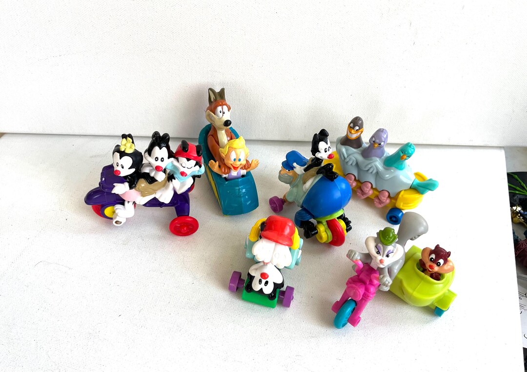 6-pc Animaniacs, Vintage Mcdonalds Toys, 1990s, Happy Meal, Fast Food ...