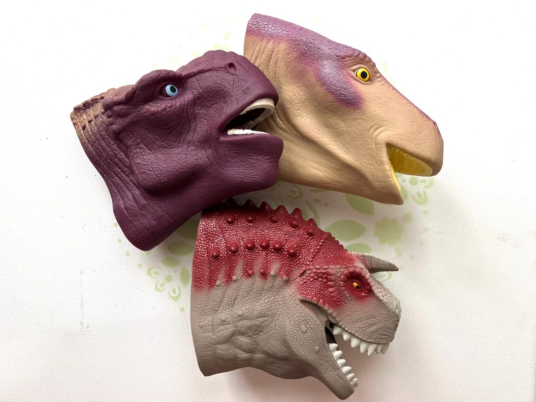 3-pc Dinosaur Puppets, Mcdonald's Hand Puppets, Vintage Disney Dinosaur ...
