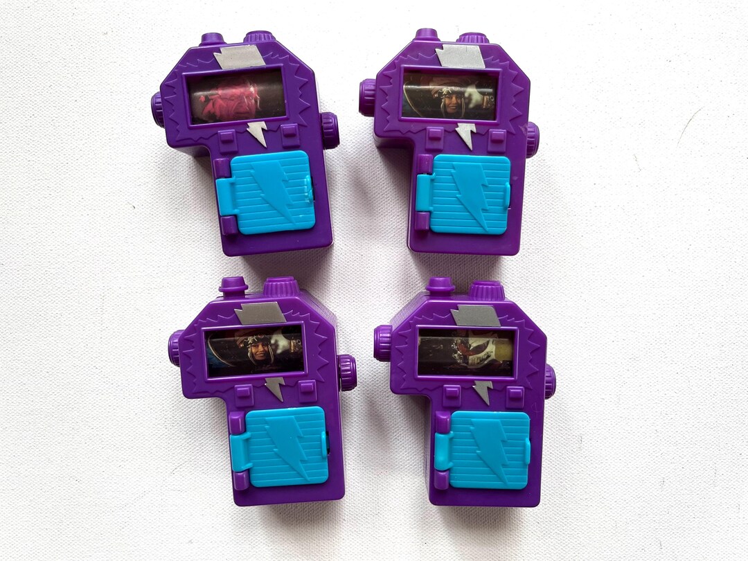 4-pc Power Rangers Alien Detector, Mcdonald's 1990s Vintage Toys ...