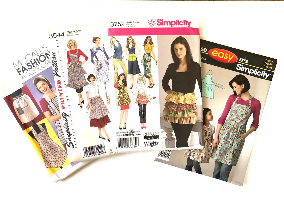 Apron Patterns, Uncut, Mccall's (2003), Simplicity (2007, 2010 ...