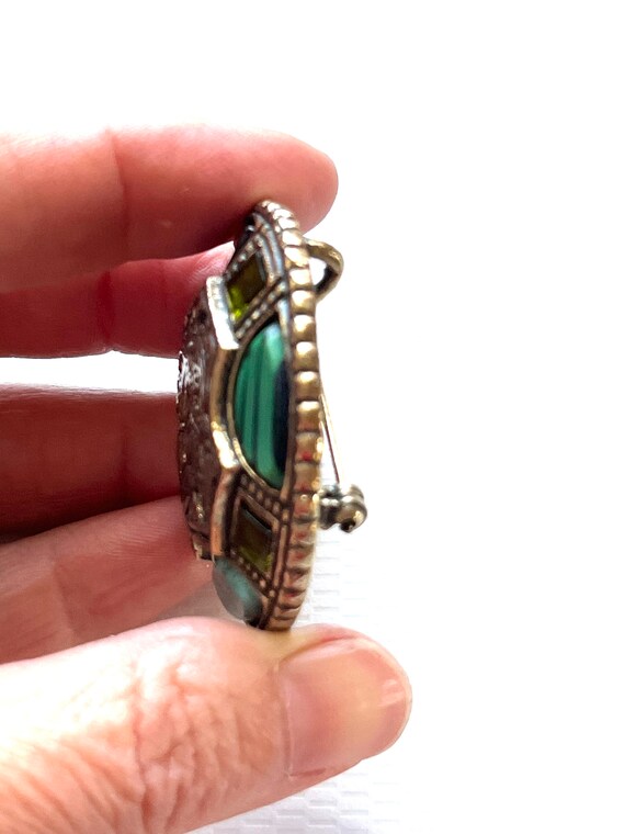 Miracle Brooch Pin, Marked England, Round, Gold-Tone,… - Gem