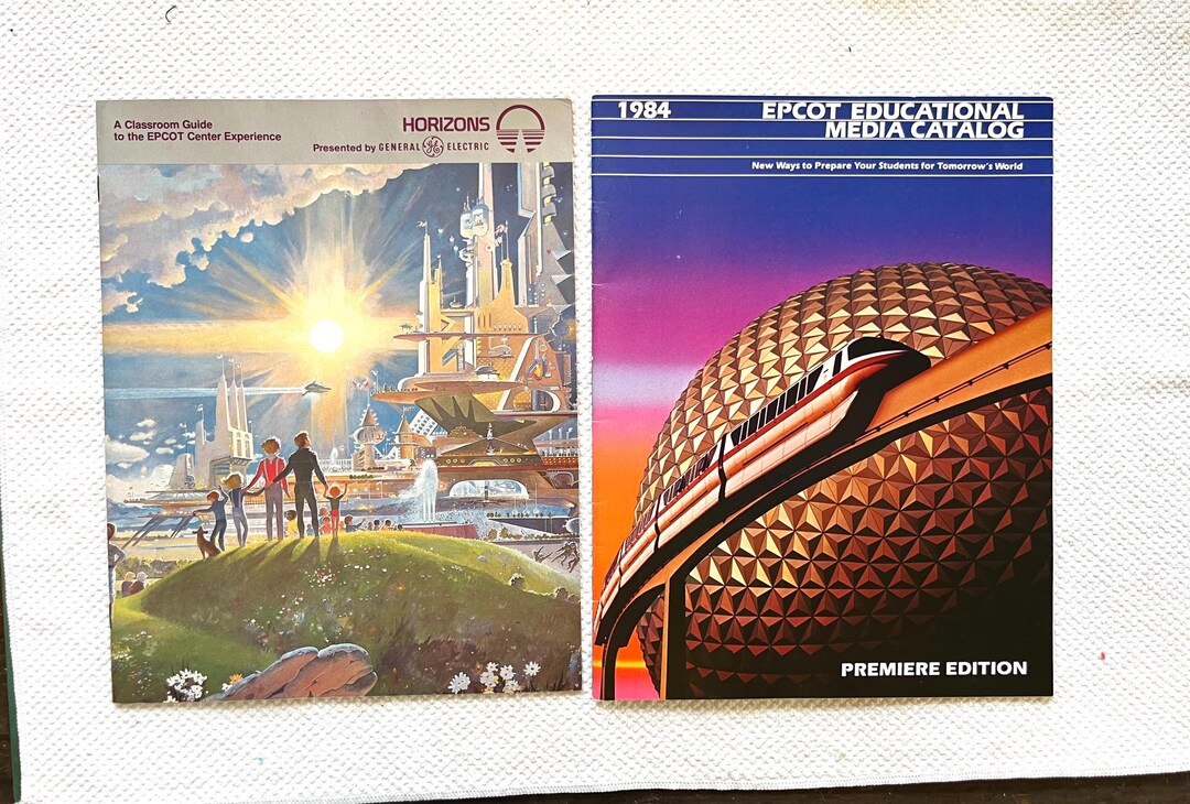 Lot of 2 Rare Vintage 1984 Epcot Disney World Educational Classroom ...